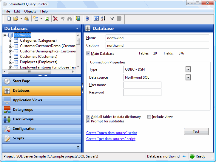 Microsoft SQL Server - Stonefield Query SDK