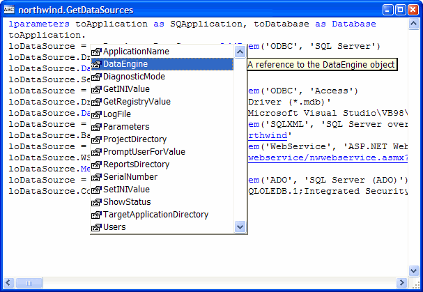 Creating a New Script - Stonefield Query SDK